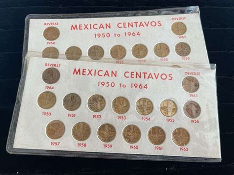 Two Uncirculated Mexican Centavos Sets Apexx Auctions