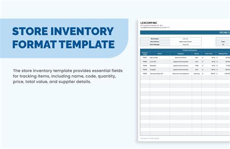 Retail Store Inventory Template In Excel Google Sheets Download Template Net