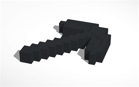 3d Design Pixel Axe Tinkercad