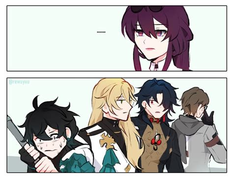 Kafka Dan Heng Blade Welt Yang And Luocha Honkai And 1 More Drawn