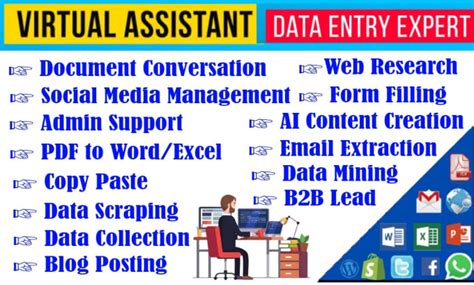 Be Your Virtual Assistant Data Entry Document Conversion And Data