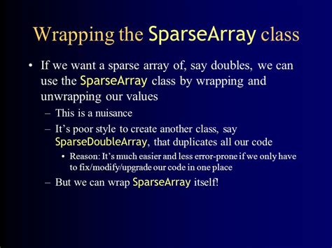 Sparse Arrays Ppt Download
