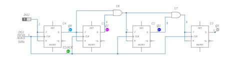 4 Bit Synchronous Counter Multisim Live