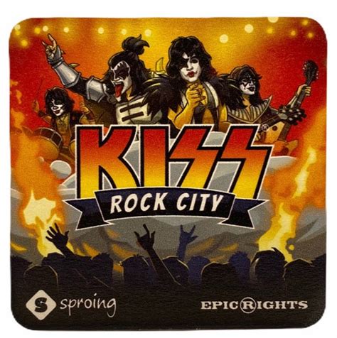 Kiss Rock City Game Promo Coaster