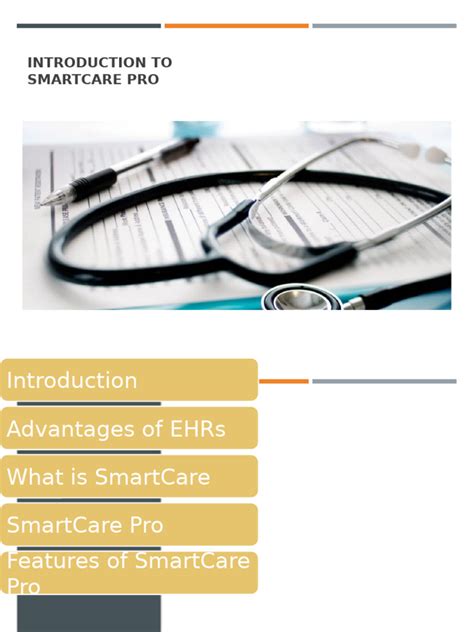 Introduction To Smartcare Pro Features Pdf Electronic Health Record