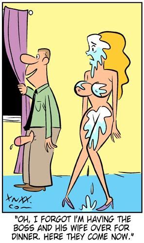 Foto De Adult Cartoon Sex Oh I Forgot Im Having The Boss And His Wife Over For Dinner Here They