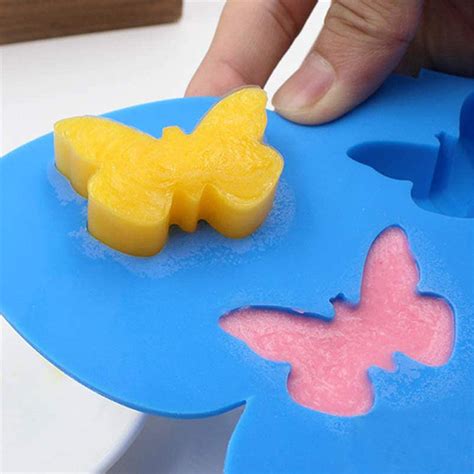 Badu Bg Силиконови форми за печене на шоколадови бонбони Форма за торта с пеперуди с 8 кухини