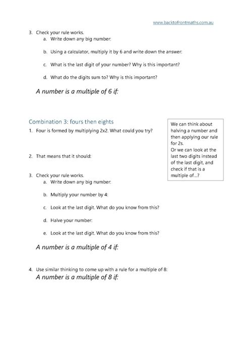 Playing With Multiplicative Patterns And Algorithms Back To Front