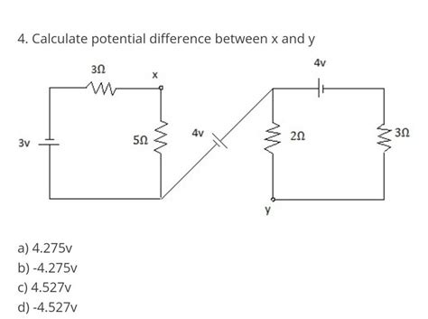 Calculate Potential Difference Between X And Y Filo