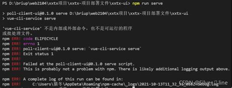 Npm Run Serve报错与解决 Csdn博客
