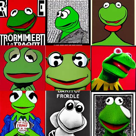 a portrait of kermit the frog by barbara kruger | Stable Diffusion | OpenArt