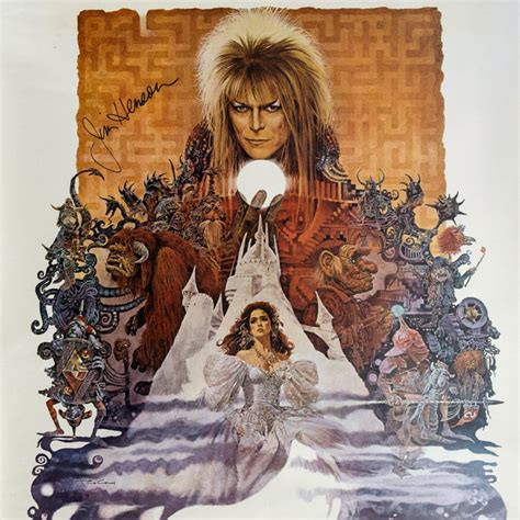 Labyrinth 1986 Us One Sheet Film Movie Cinema Poster Signed By Jim