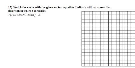 Solved Sketch The Curve With The Given Vector Equation Chegg