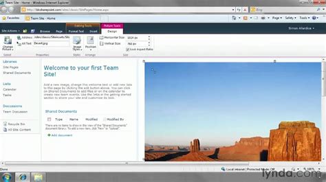 how to edit your sharepoint 2010 home page microsoft office