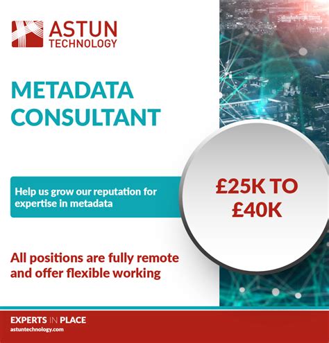 Were Hiring Metadata Consultant Job Astun Technology