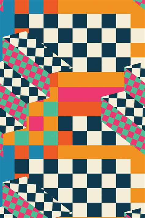 Bold Checkered Color Fiesta Peel And Stick Wallpaper Or Non Pasted