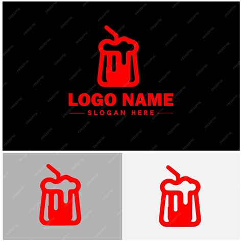 Icono De Bebida Bebida Refresco Bebida Logotipo Plano Signo Símbolo