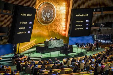 Un General Assembly Overwhelmingly Demands Gaza Ceasefire Further