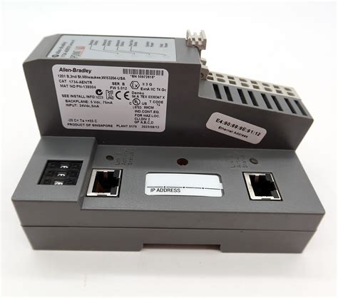 1734 Aentr Ab Allen Bradley Point 1o Dual Port Network Adaptor New And