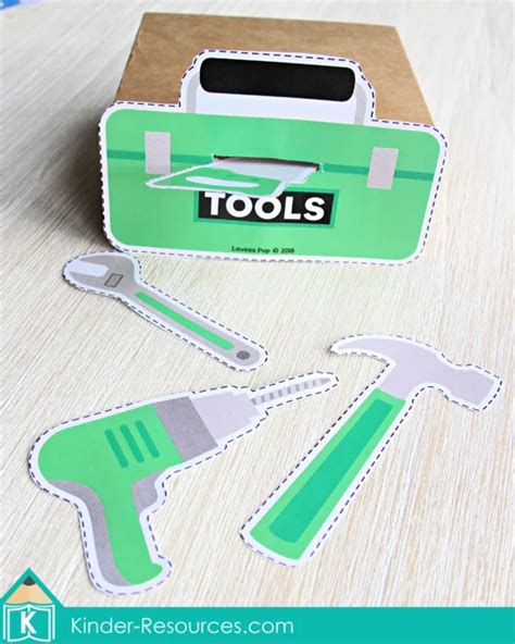 Toolbox And Tools Color Match Activity