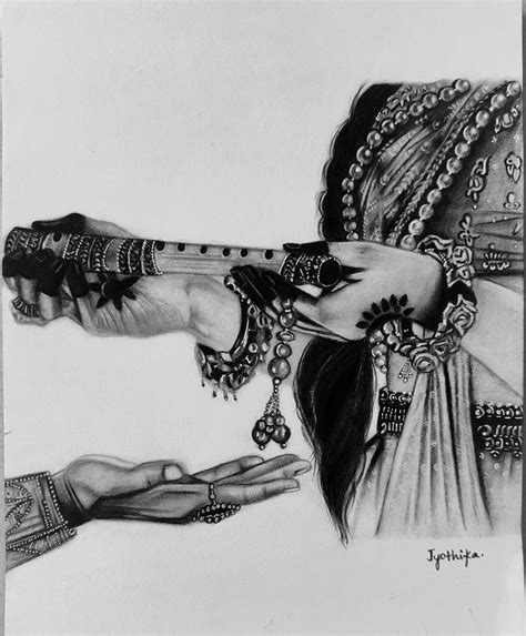 Radha Krishna Drawing By Jyothika Jangira Saatchi Art