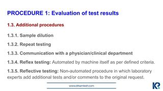 Post Analytical Variables In Laboratory PPTX Blood Disorders Diseases And Conditions