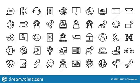 Collection Line Icons Collection Assortment Agglomeration Array Assemblage Batch Series