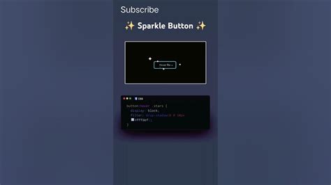 Creat A Spaekle Button Using A Simple Line Of Css Code Button Html Css Javascript