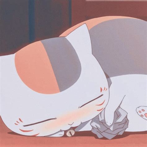 动漫《夏目友人帐》娘口三三猫咪老师头像 猫咪孵蛋头像