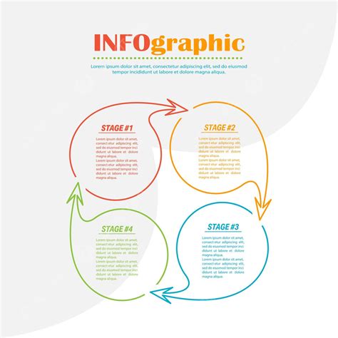 Infographic Chart A Visual Depiction Of The Development Process Vector