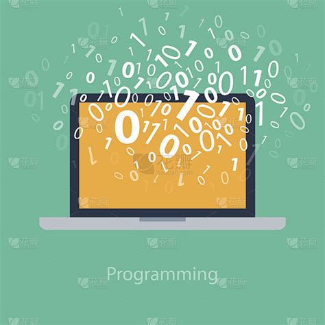 用户编程编码二进制代码笔记本。图标网络