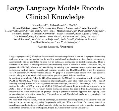 ahsen khaliq on linkedin large language models encode clinical