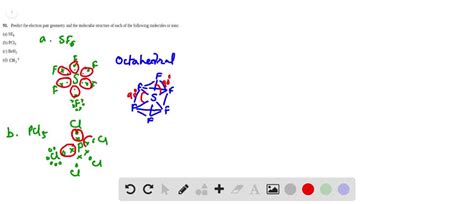 Solved Predict The Electron Pair Geometry And The Molecular Structure