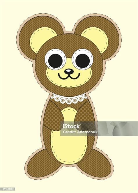 귀여운 만화 테디 베어 는 인사말 카드에 대한 평면 디자인에 0명에 대한 스톡 벡터 아트 및 기타 이미지 0명 디자인 만화 Istock