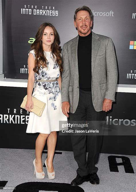Larry Ellison And Nikita Kahn Attend The Premiere Of Star Trek Into