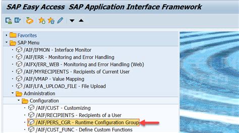 processing first message in aif sapcodes