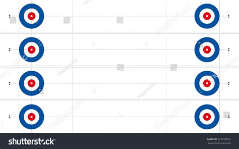 Set Four Curling Sheets Vector Illustration Stock Vector Royalty Free