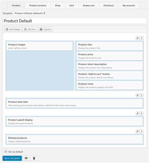 Woocommerce Product Template