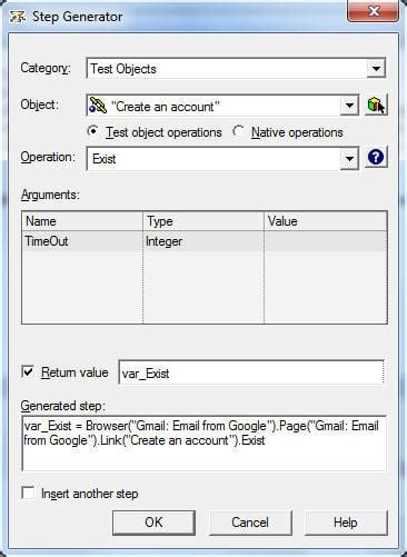QTP Expert View Step Generator And Checkpoints