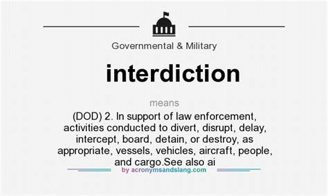Interdiction Dod 2 In Support Of Law Enforcement Activities