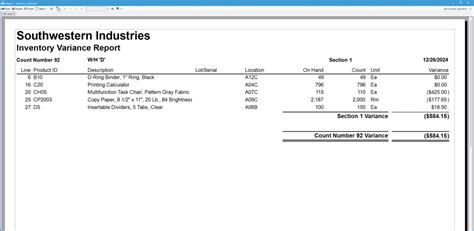 Performing Cycle Counts With Acctivate
