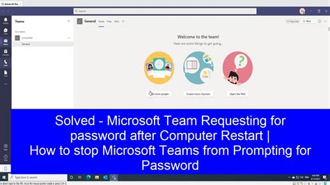 100 Fix Microsoft Teams Asking For Password Microsoft Teams Password Problem Solution
