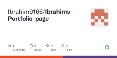 Github Ibrahim9166 Ibrahims Portfolio Page