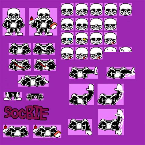 Undertale Sans Spritesheet By Sirmental On Deviantart