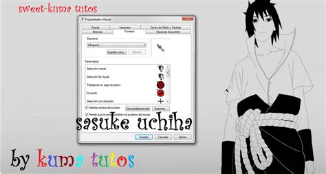 Cursor De Sasuke Naruto By Sweet Kuma Tutos On Deviantart
