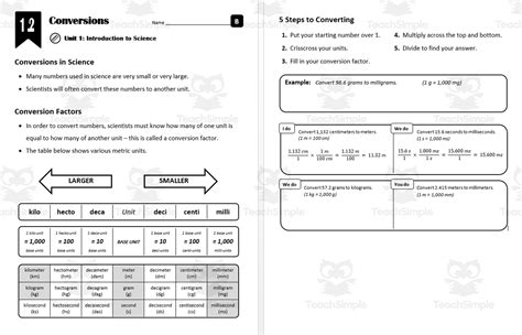 Lesson 1 2 Conversions By Teach Simple