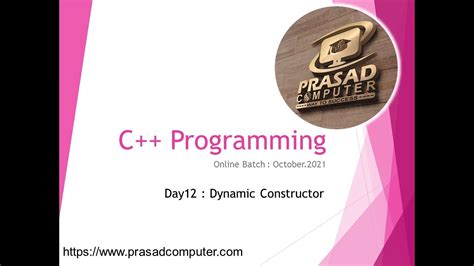 C Full Course In Marathi Chapter 12 Dynamic Constructor C Tutorial For Beginner In
