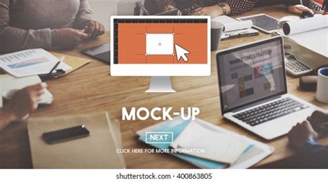 Mockup Structure Layout Plan Replica Concept Stock Photo 400863805 Shutterstock