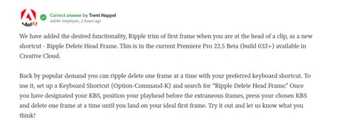Cursor Frame Behavior (Affecting In Out, Ripple Ed... - Page 3 - Adobe ...