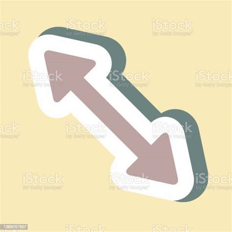 스티커 눈금 왼쪽 색상 메이트 스타일 간단한 일러스트 편집 가능한 스트로크 규모에 대한 스톡 벡터 아트 및 기타 이미지 규모